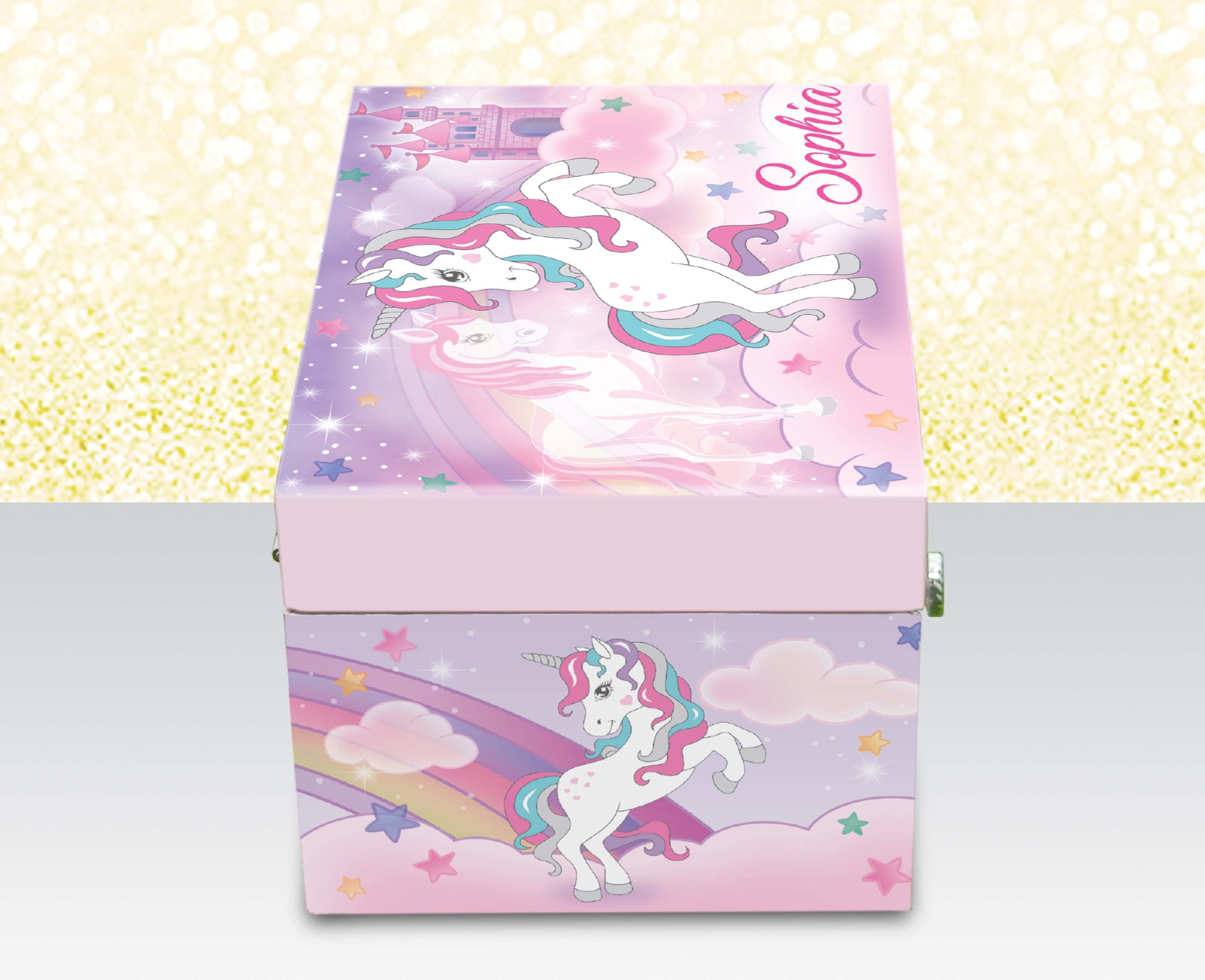 Personalized Musical Jewelry Box, Unicorn Musical Jewelry Box, Gift for ...