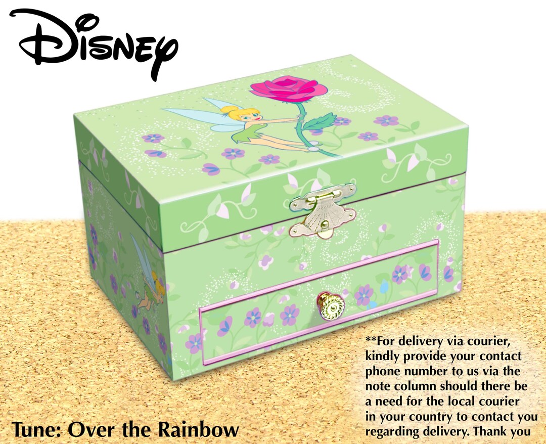 Tinkerbell Music Box, Disney Tinkerbell Music Box, Vintage Music Box ...