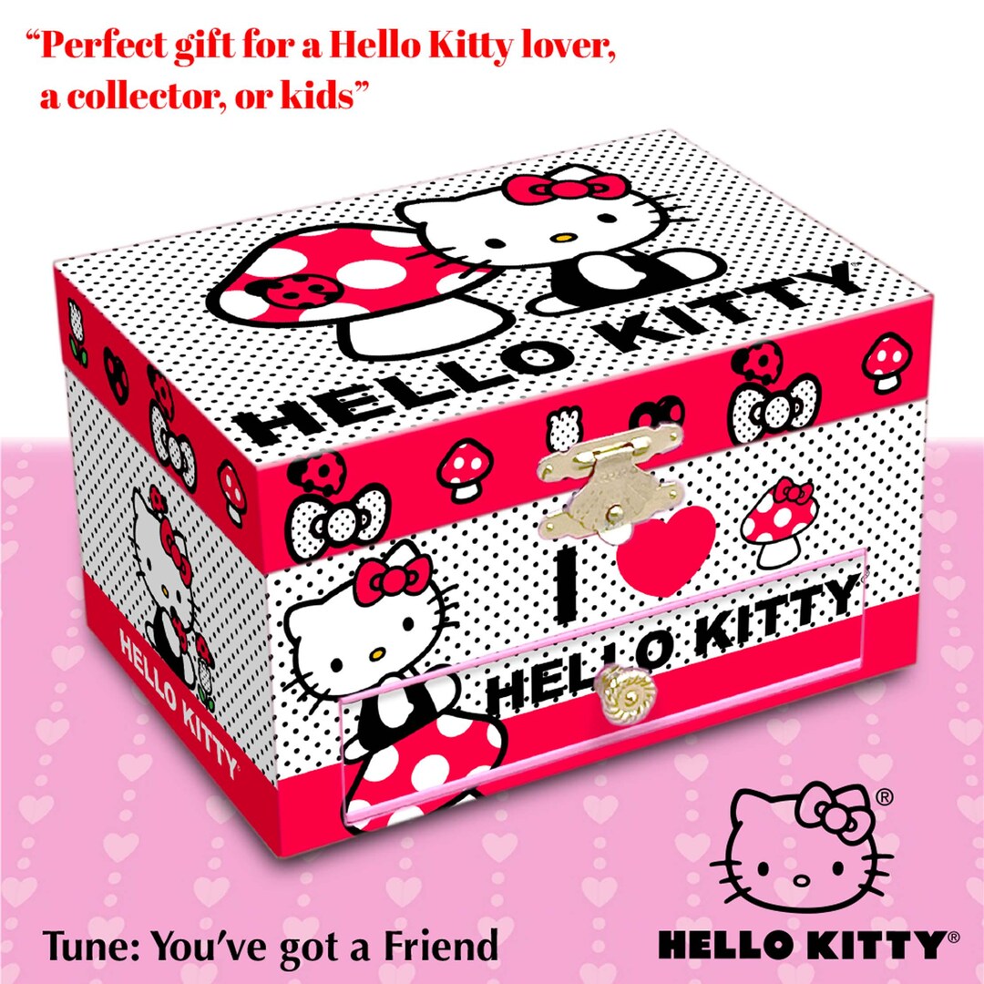 Hello Kitty Music Box, Hello Kitty Music Jewelry Box, Vintage Music Box ...