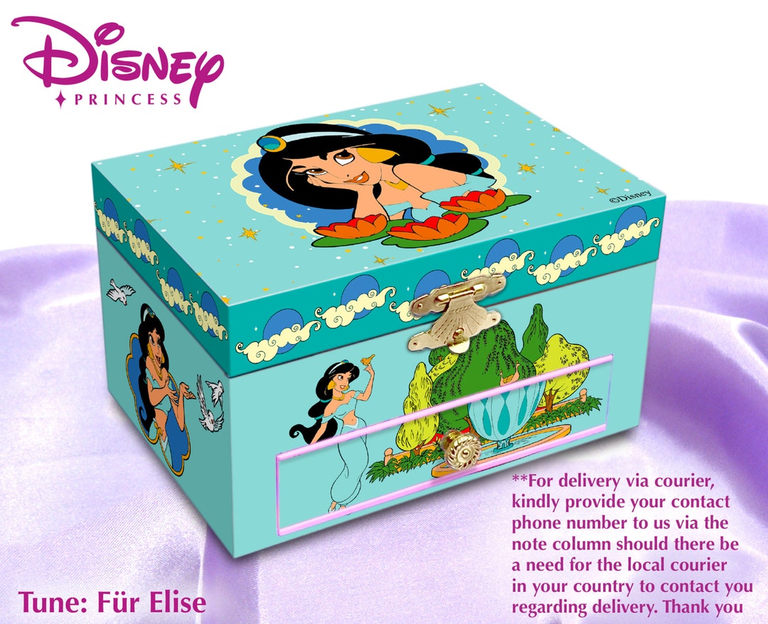 Aladdin Music Box, Disney Princess Music Box, Music Box, Vintage Music ...