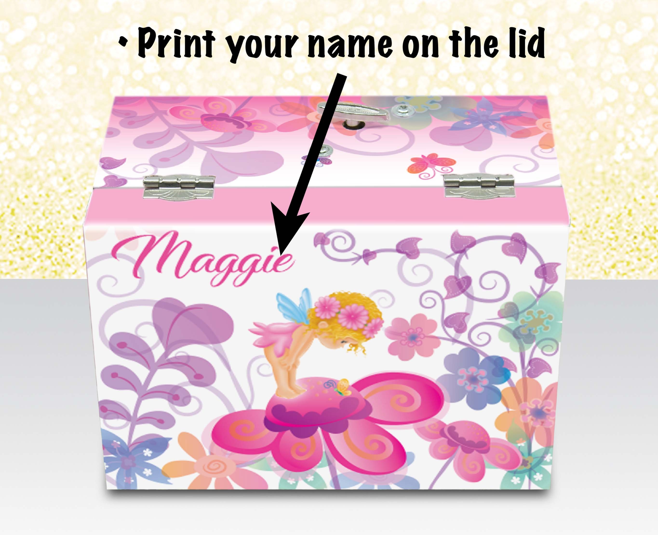 Personalized Musical Jewelry Box, Fairy Musical Box, Gift for Girl ...