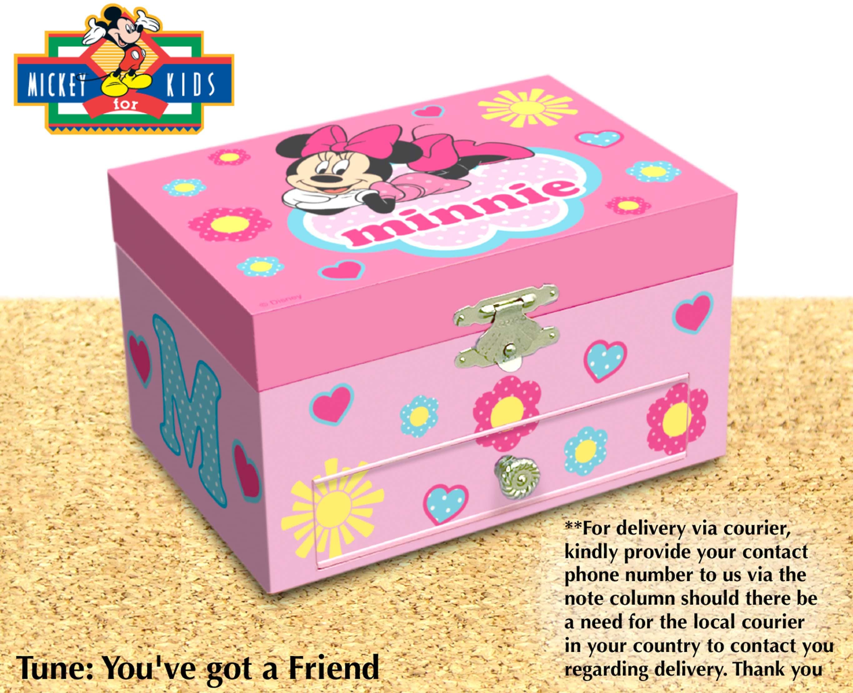 Minnie Mouse Music Box, Disney Minnie Music Box, Vintage Music Box ...