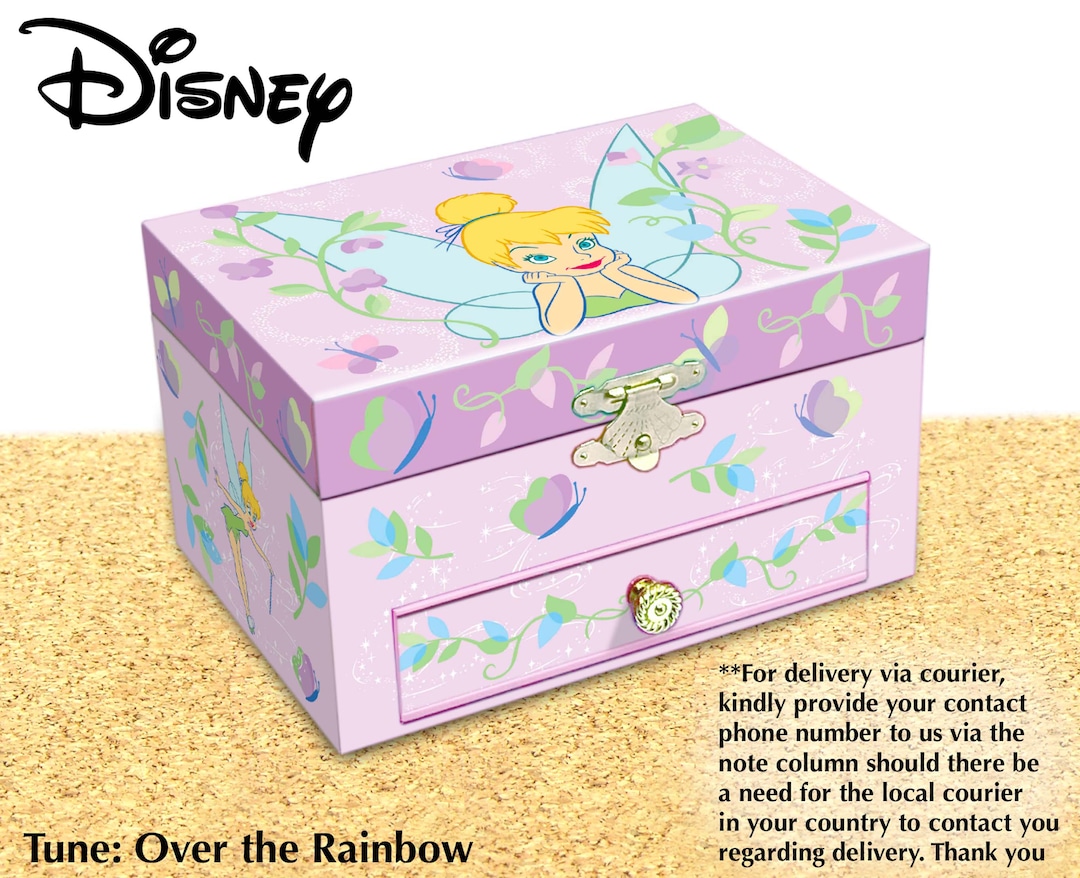 Tinkerbell Music Box, Disney Tinkerbell Music Box, Vintage Music Box ...