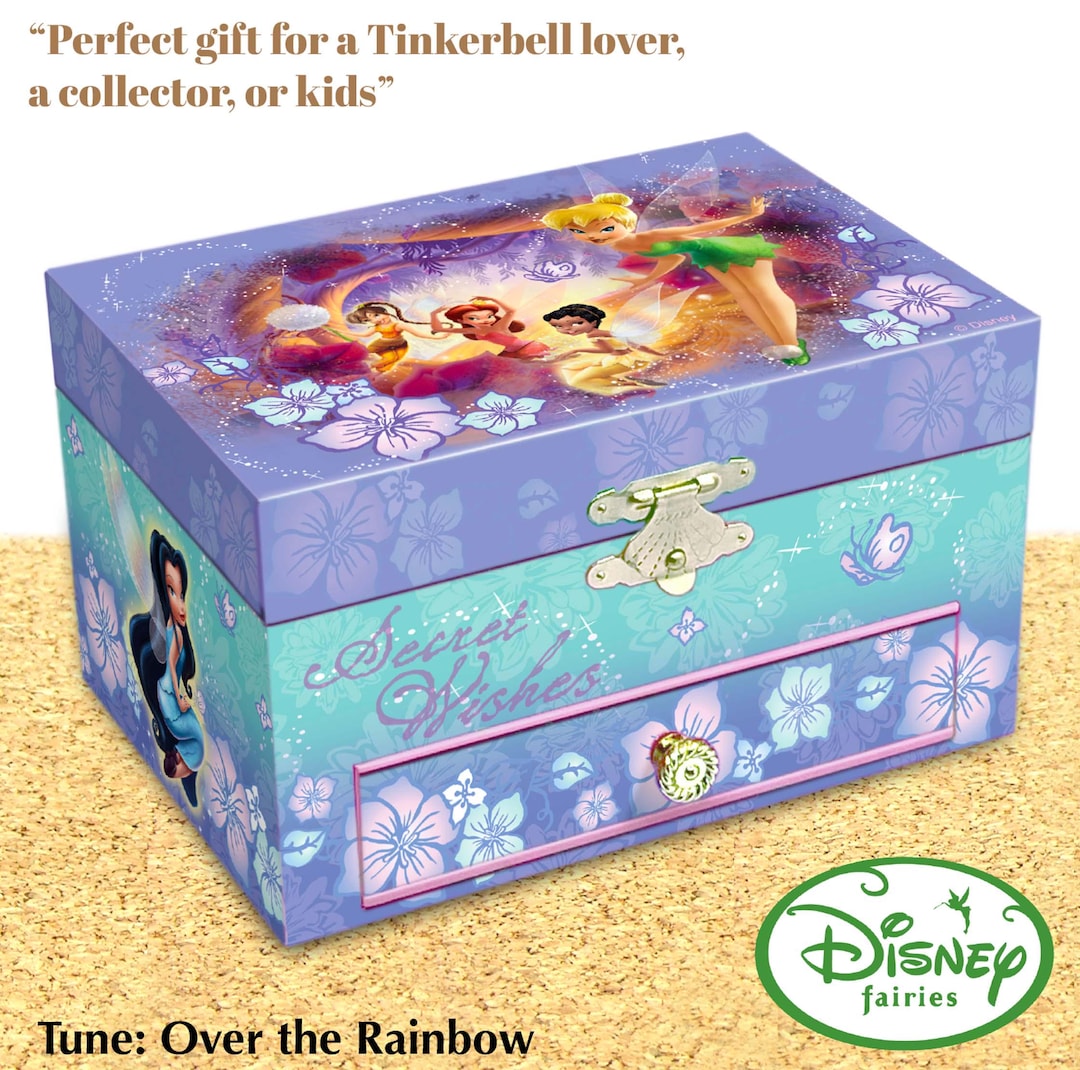 Tinkerbell Music Box, Disney Tinkerbell Music Box, Vintage Music Box ...