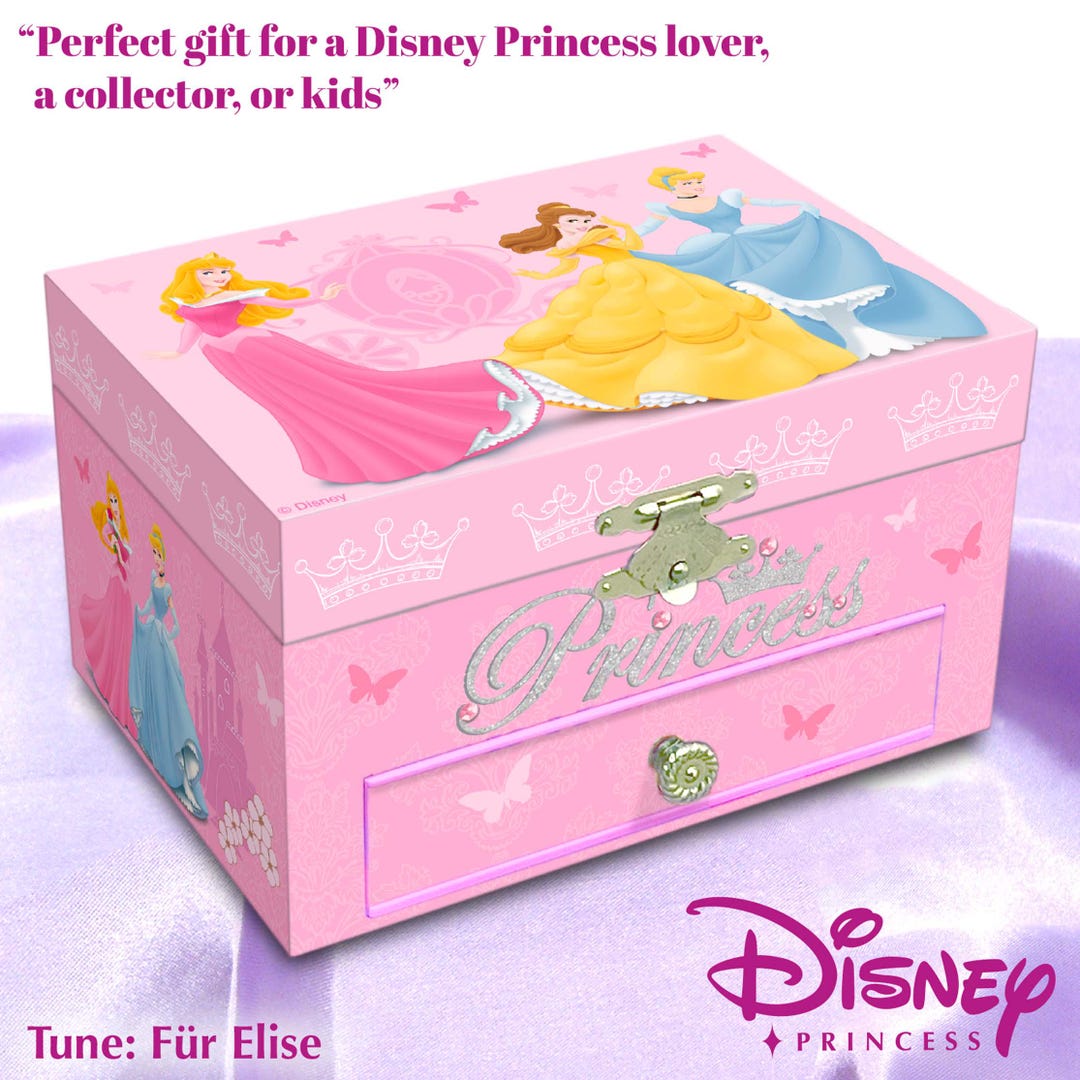 Disney Princess Music Box, Disney Princess Music Jewelry Box, Music Box ...