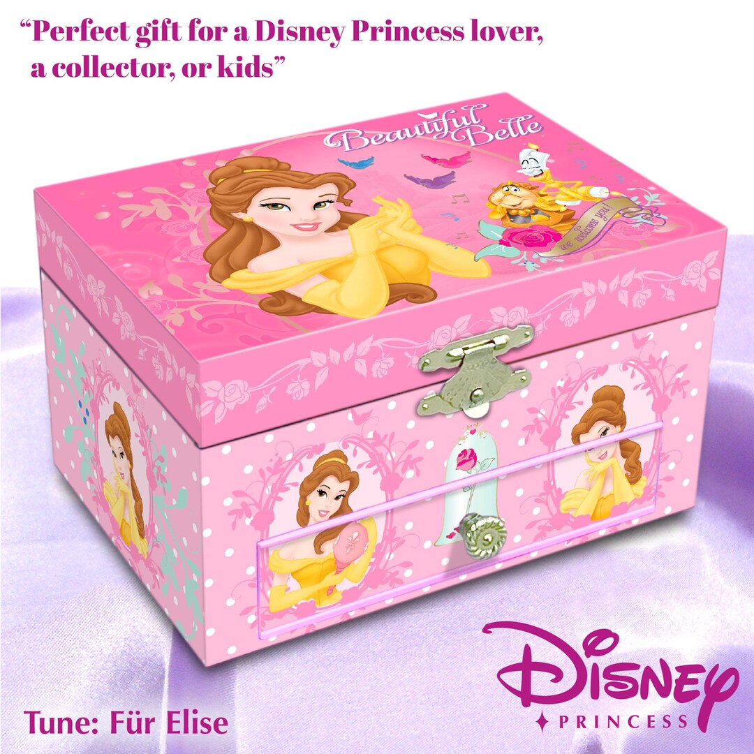 Beauty and the Beast Music Box, Disney Princess Music Box, Vintage ...