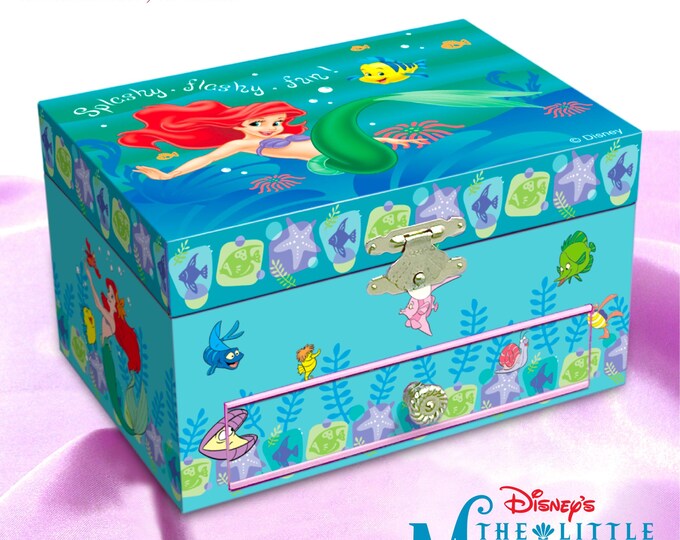 Little Mermaid Music Box, Disney Princess Music Box, Ariel Music Box ...