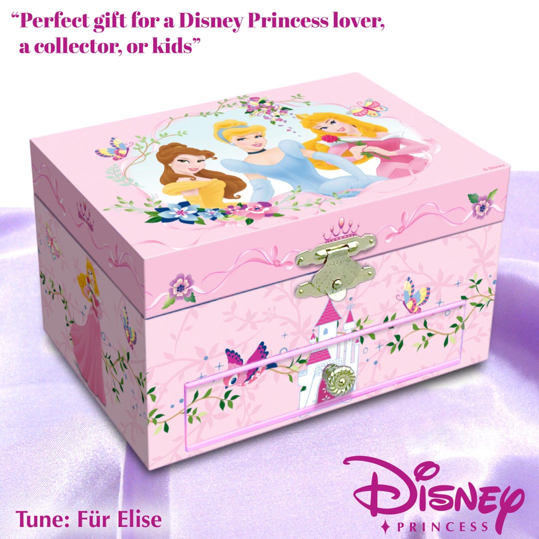 Disney Princess Music Box, Disney Princess Music Jewelry Box, Music Box ...