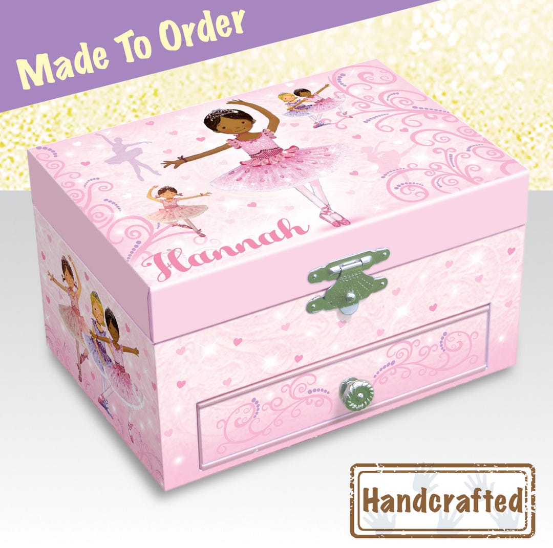 Personalized Music Box, Personalized Ballerina Music Box, Ballerina ...