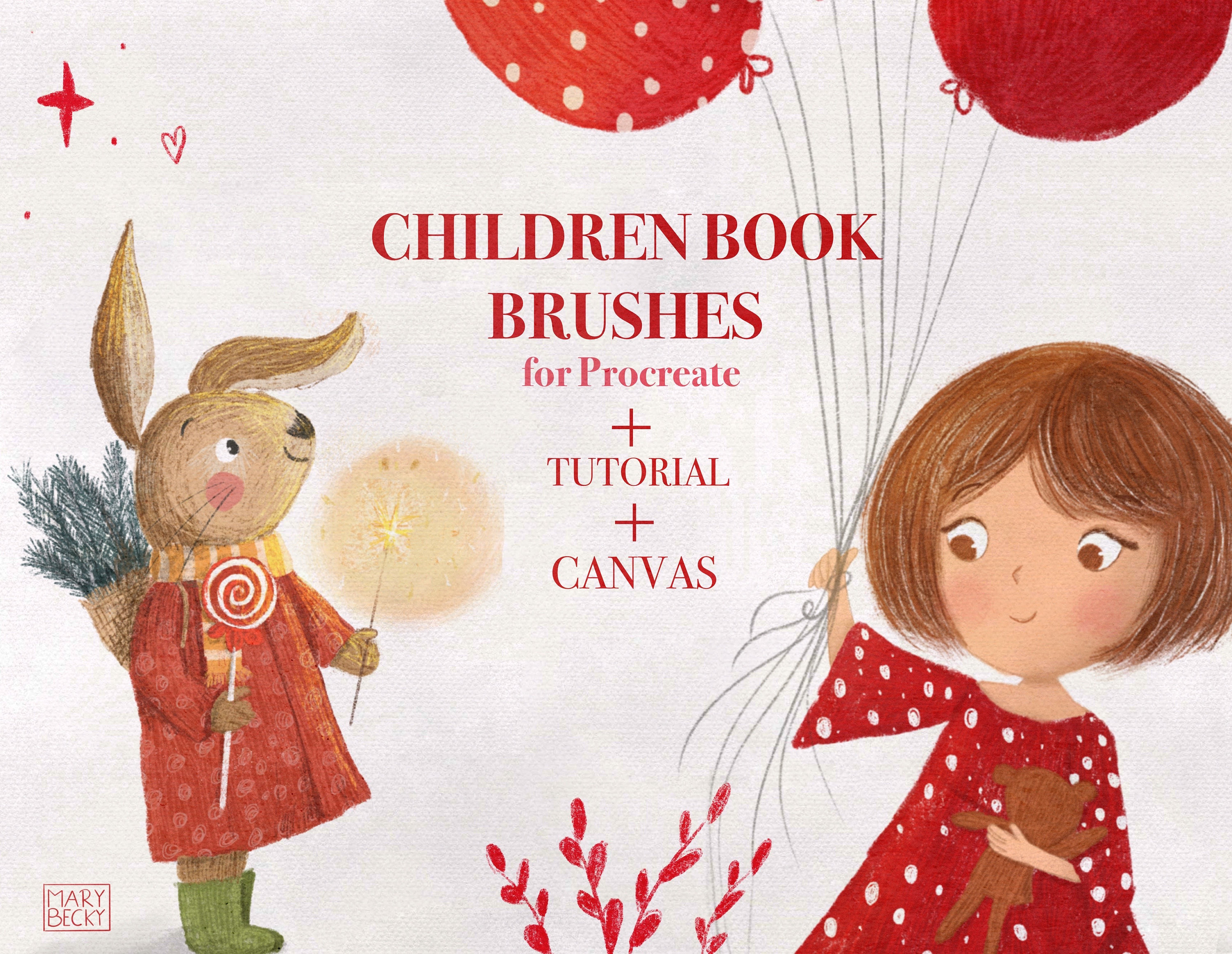 Procreate Children Book Brush Set for Ipad, Pencil and Texture Brushes ...