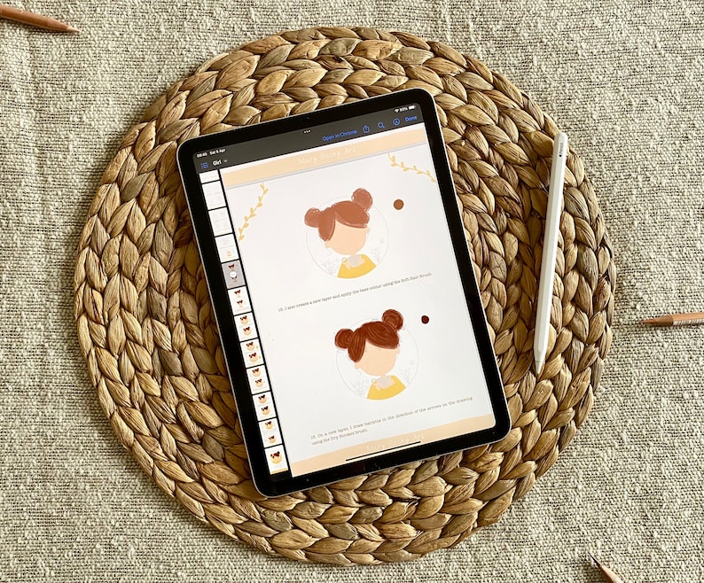 A Step by Step Drawing Guide for How to Draw and Colour a Cute Girl in ...