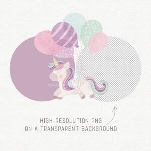 Watercolor Unicorn Clipart Bundle, Rainbow Graphics (PNG Files) - Etsy