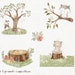 Watercolor Woodland Animal Bundle Clipart Set 100 Png Hand Painted ...