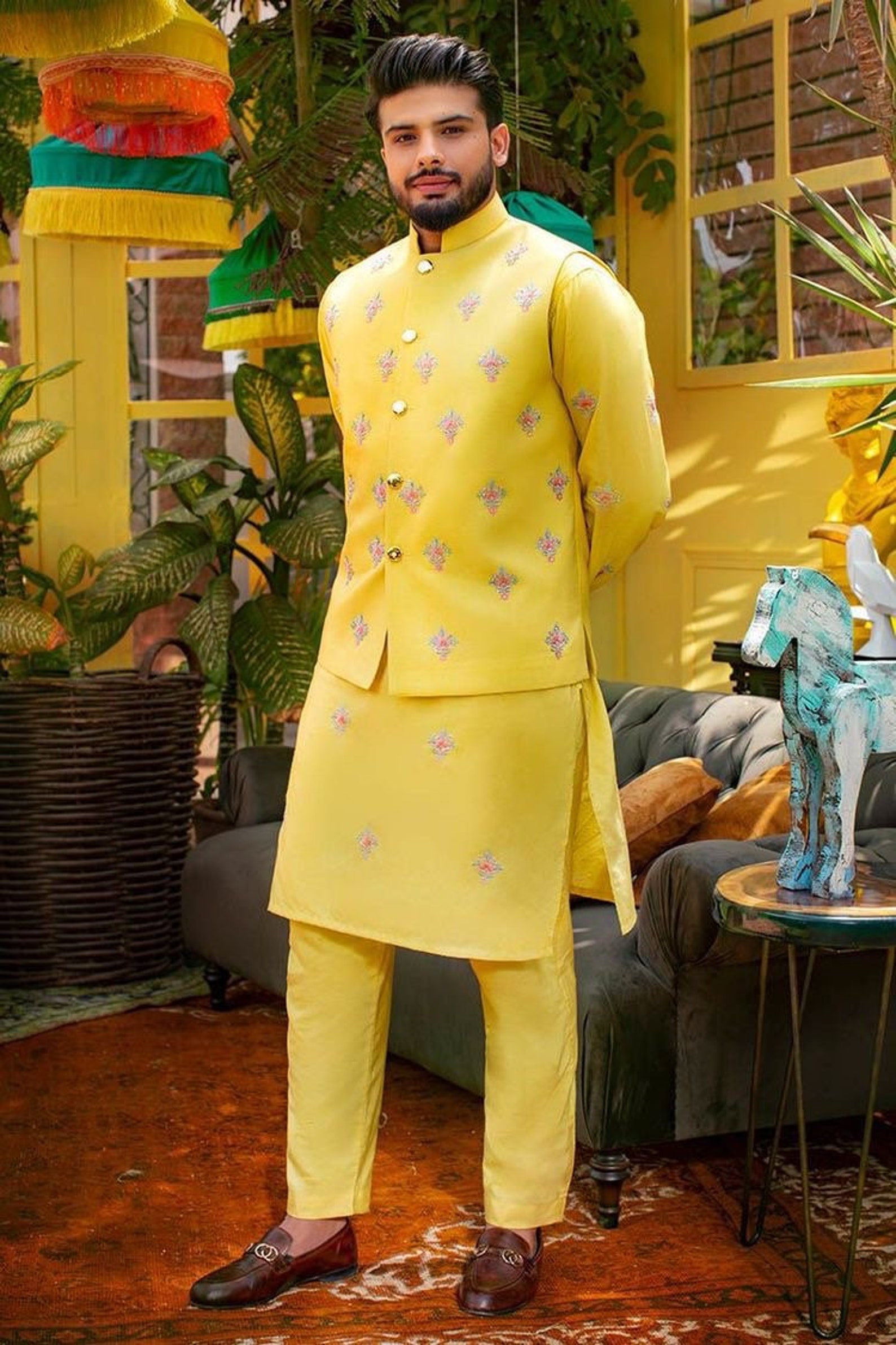 Haldi Ceremony/haldi Kurta for Men/haldi Outfit/haldi - Etsy