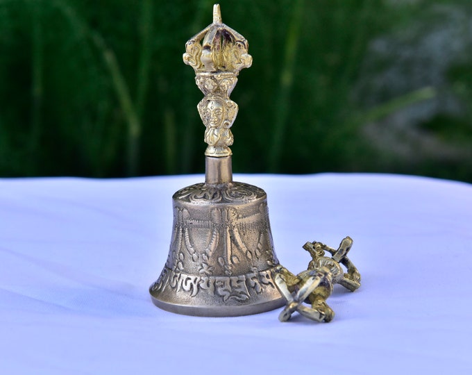 Set of 5 Brass Bells on String String With Brass Bells Bells - Etsy