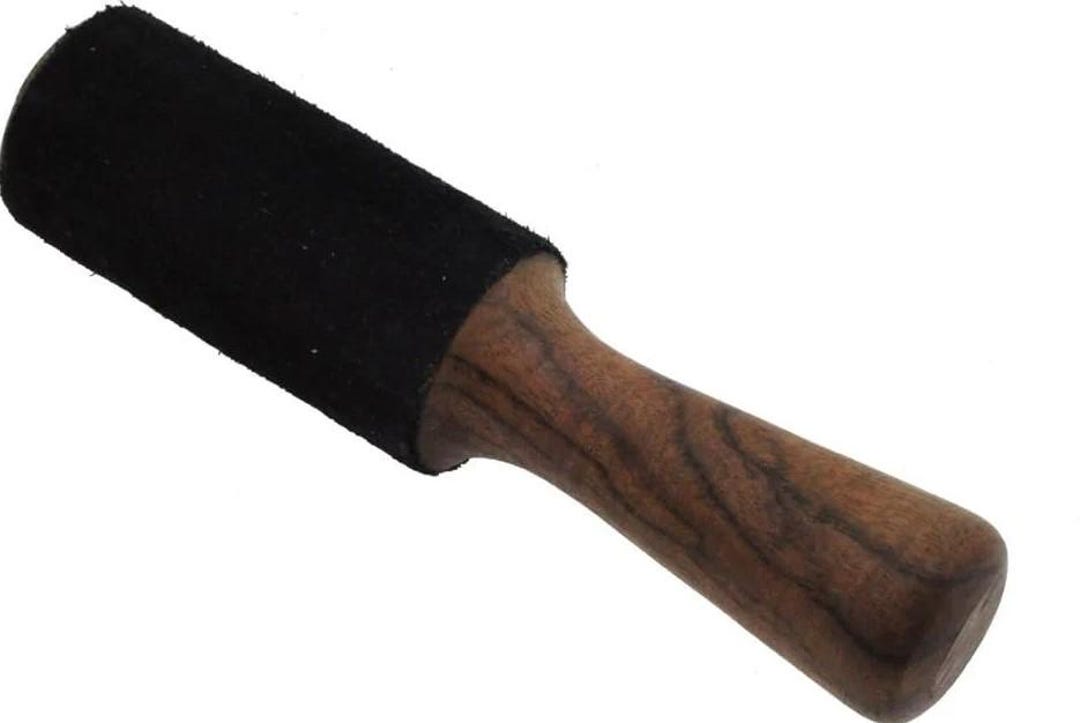 7 Sueded Leather Wrapped Rosewood Wooden Mallet 2 Diameter. Perfect Use ...