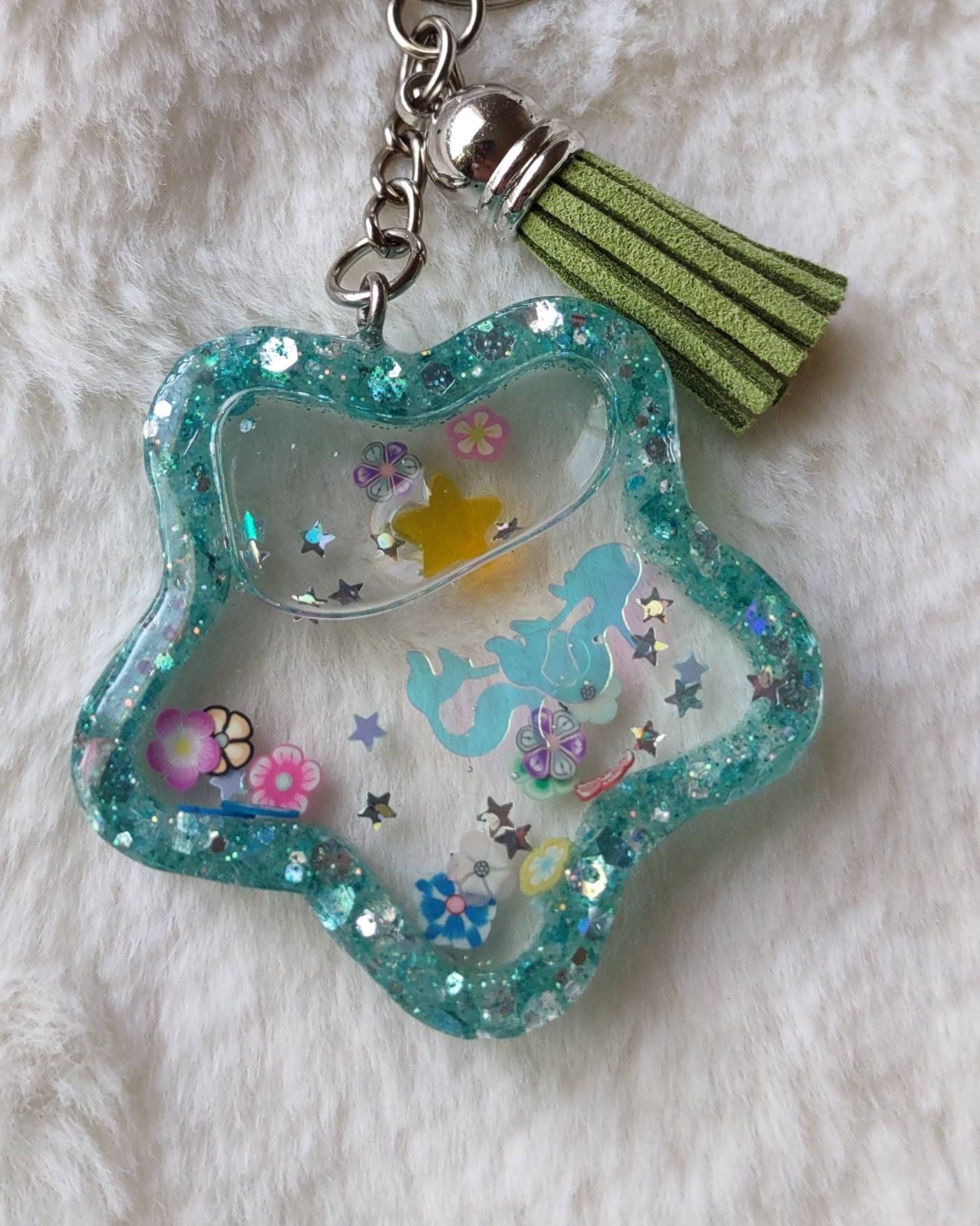 Star Shaker Keychain - Etsy