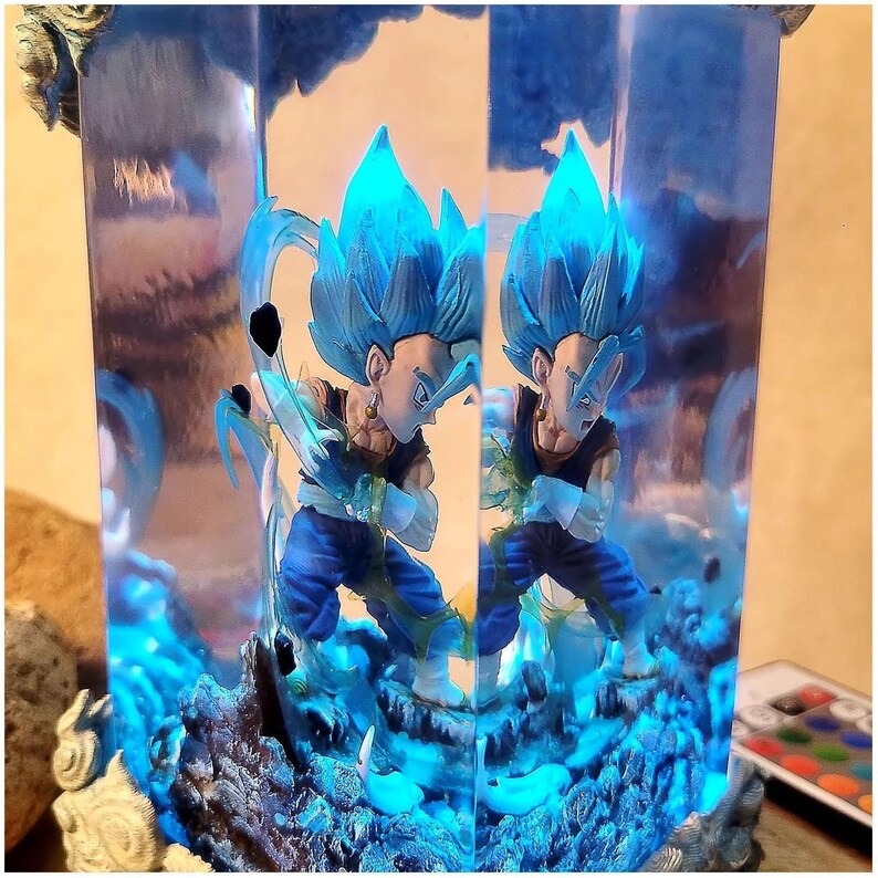 Dragon Ball Gogeta Lamp – Anime Resin Night Light – Gift for Gogeta ...