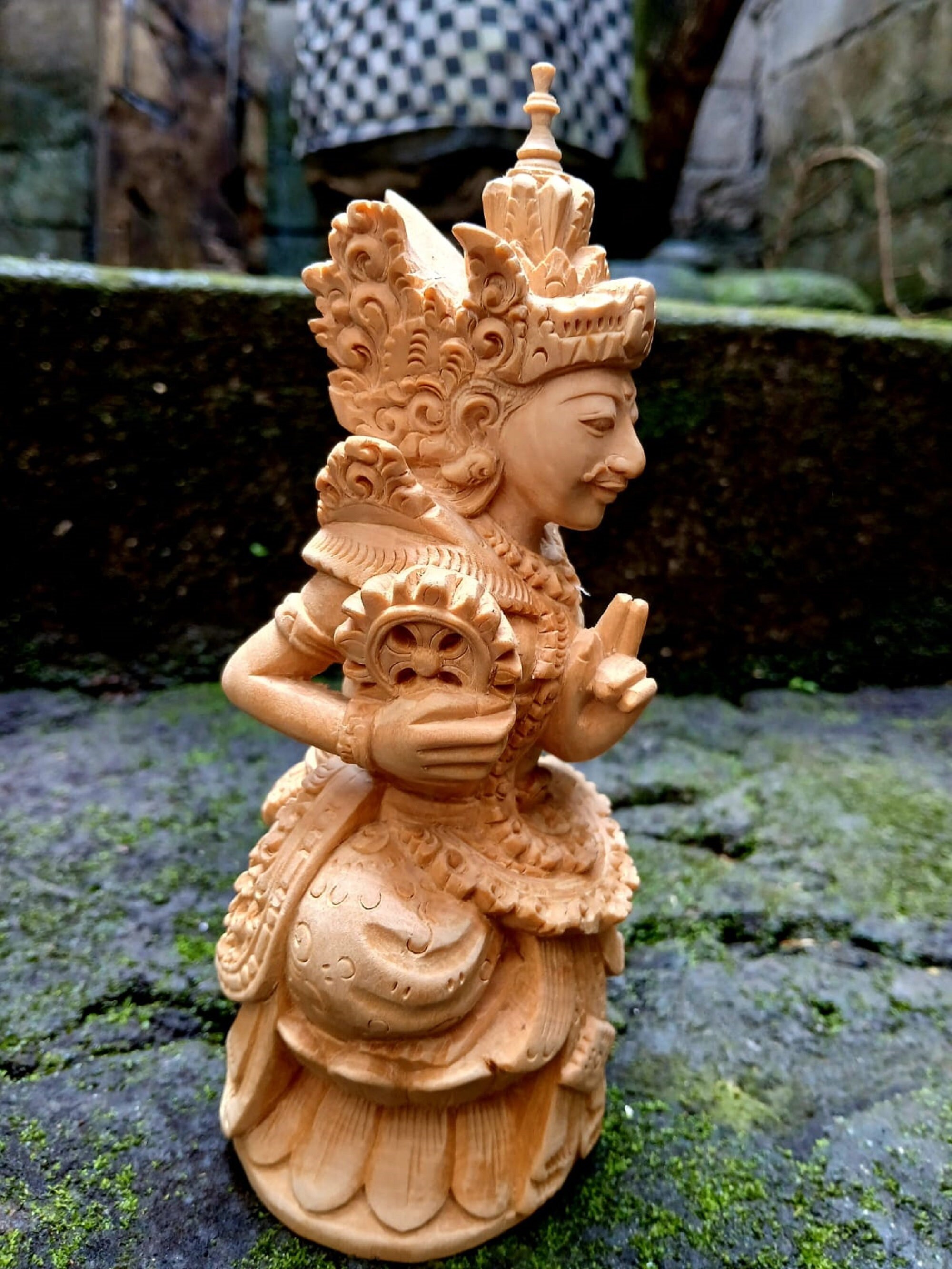 Wooden Statue, Balinese Statue,wisnu Gods,wood Carving - Etsy