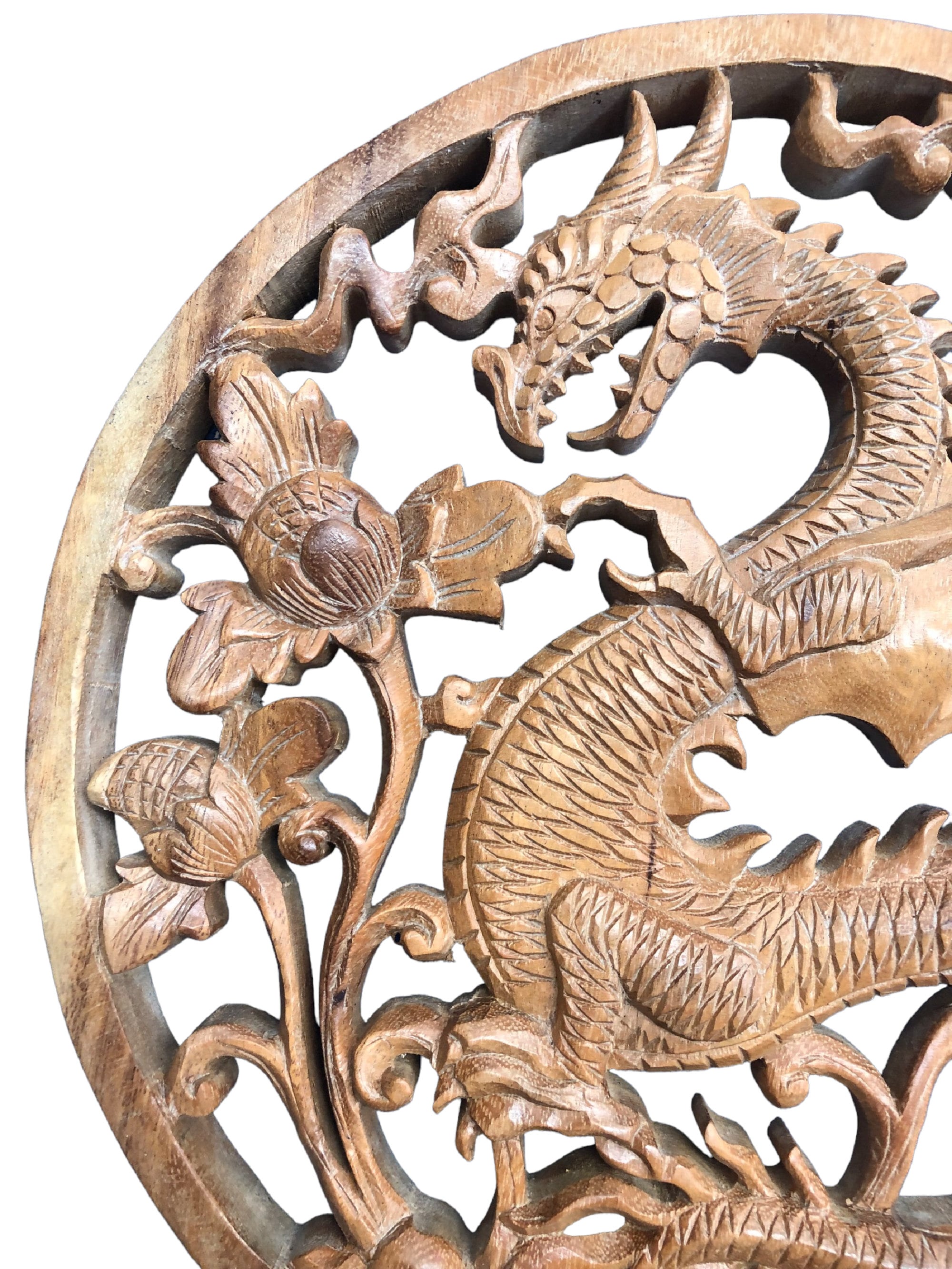 Fantasy Wood Dragone , Wall Decoration, , Gift for Father, Chinese ...