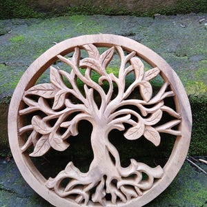 Tree of Life Wall Art,hand Made,wood Carving - Etsy