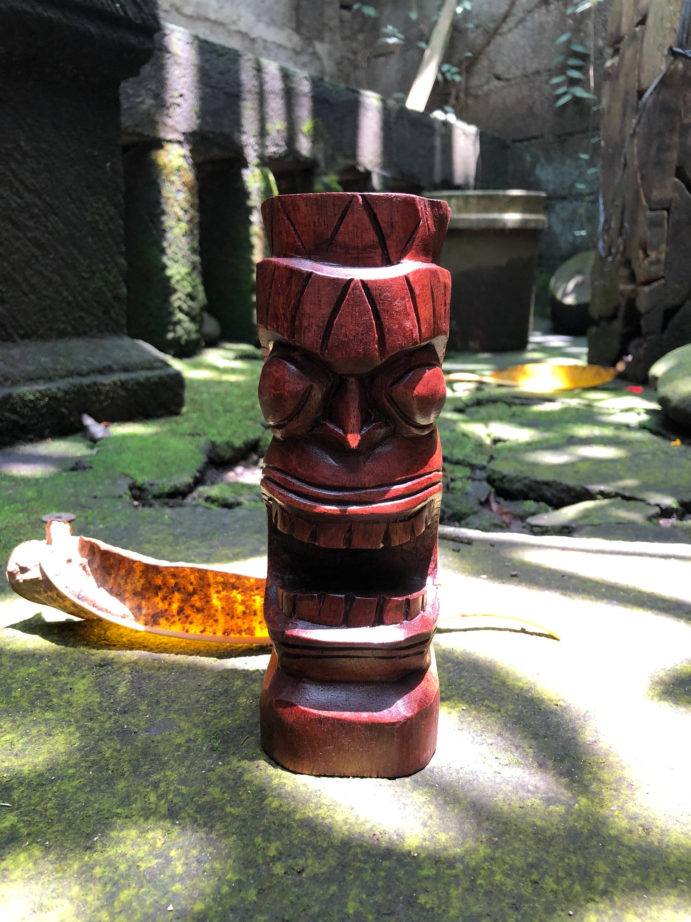 Wooden Tiki,wooden Decor,tiki Bar,tiki House,wooden Carving,wood ...