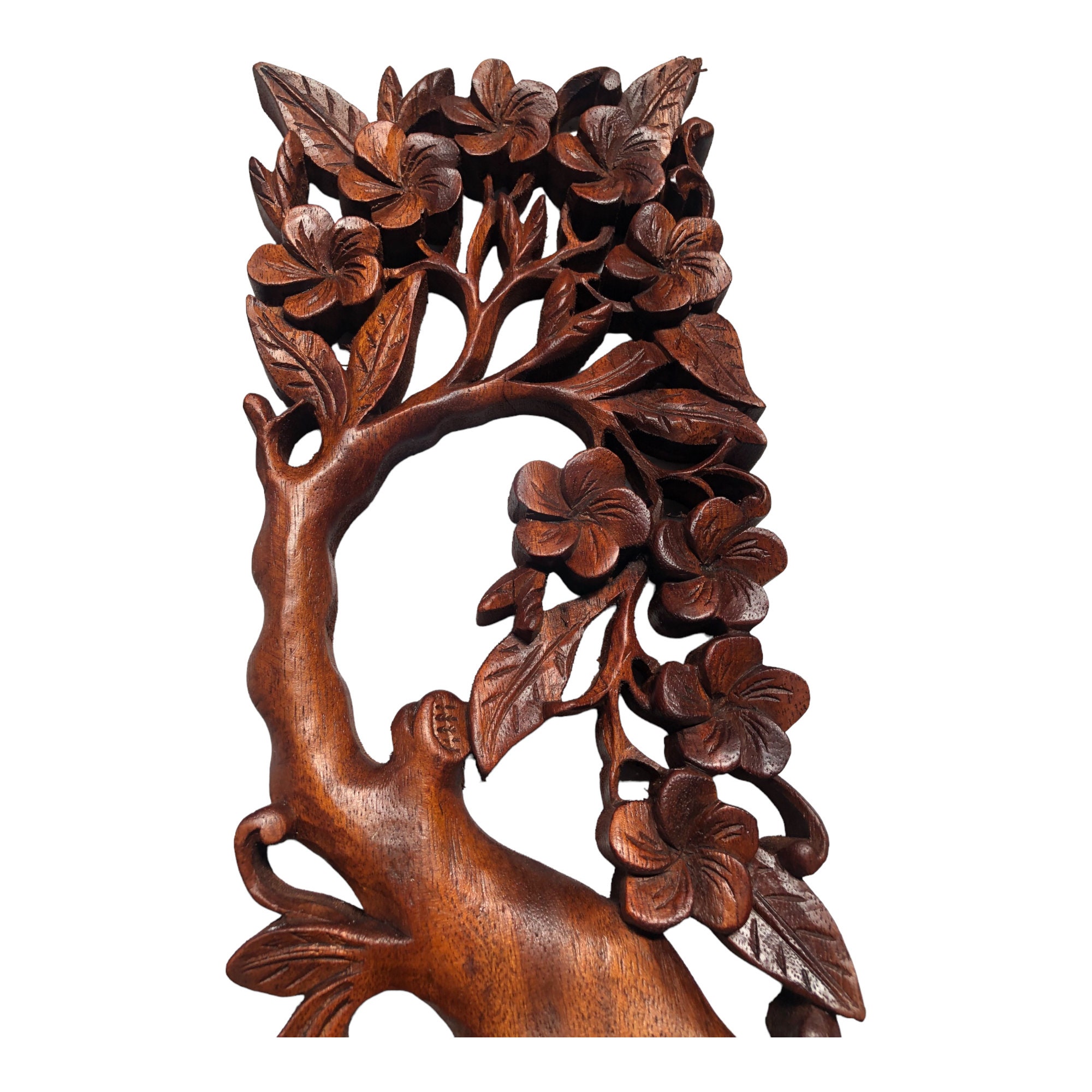 Pranji Panel Balinese Wall Decor – Handmade Rectangular Wood Carving ...
