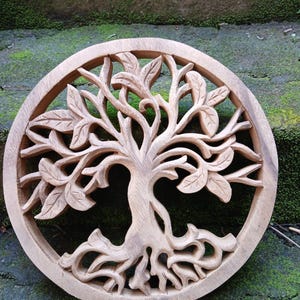 Tree of Life Wall Art,hand Made,wood Carving - Etsy