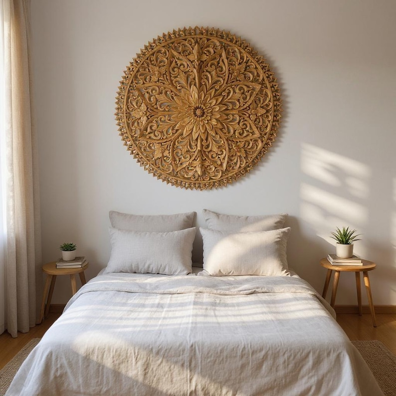 Balinese Wood Carving Wall Art Handcrafted Bali Decor Boho Wall Hanging ...