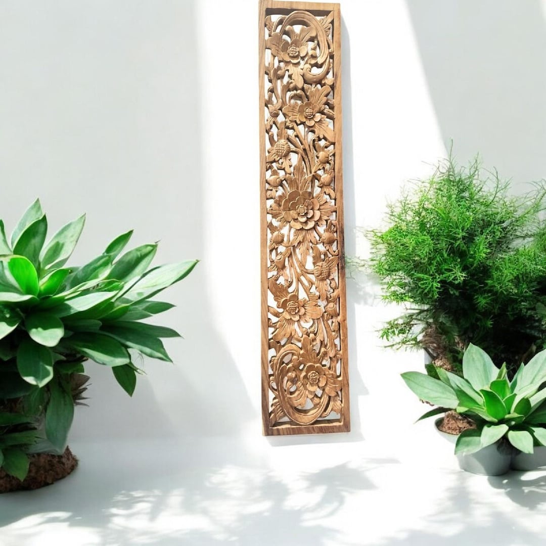 Hand-carved Balinese Wall Panel , Wood Wall Art ,traditional Indonesian ...
