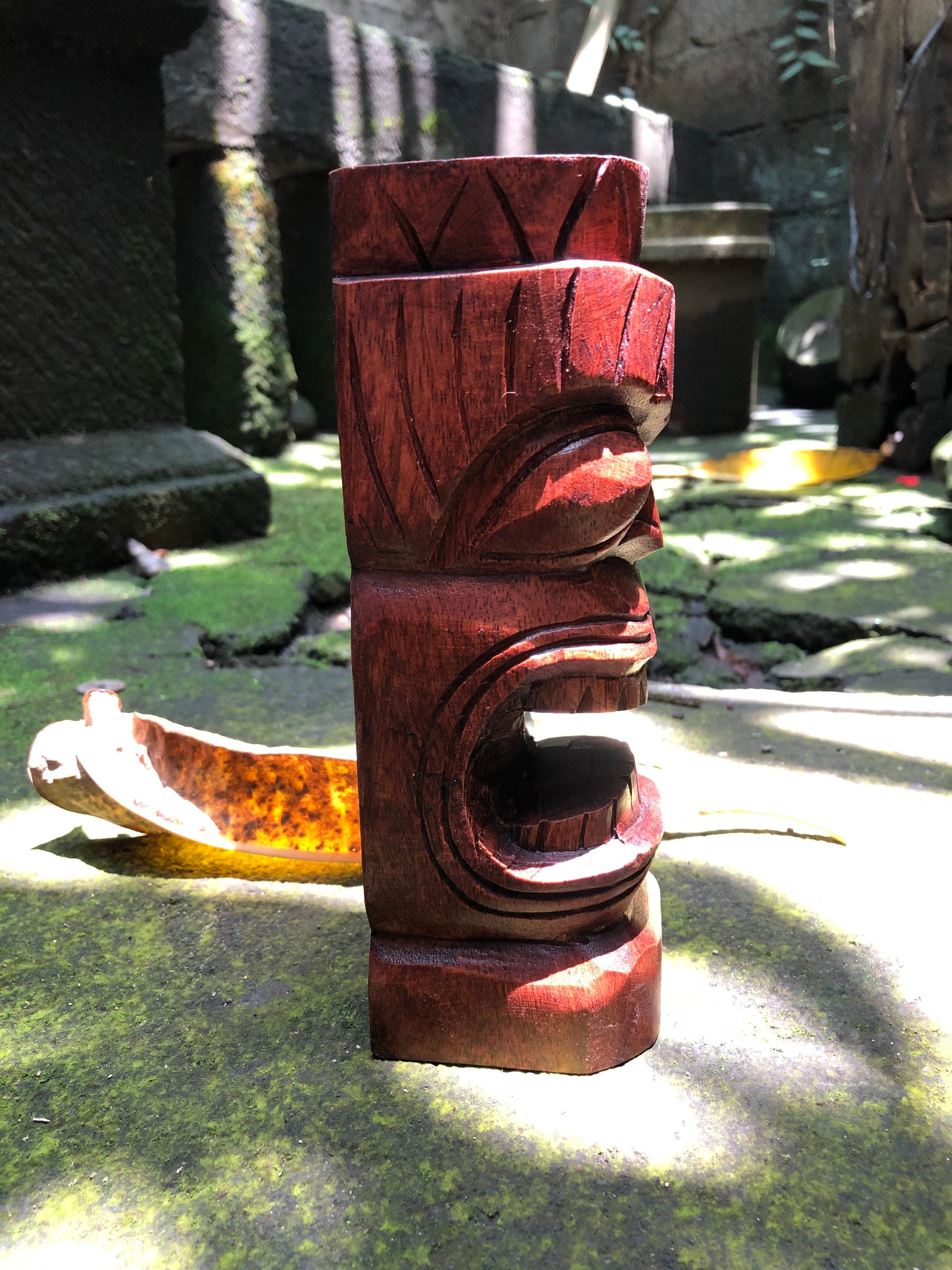 Wooden Tiki,wooden Decor,tiki Bar,tiki House,wooden Carving,wood ...