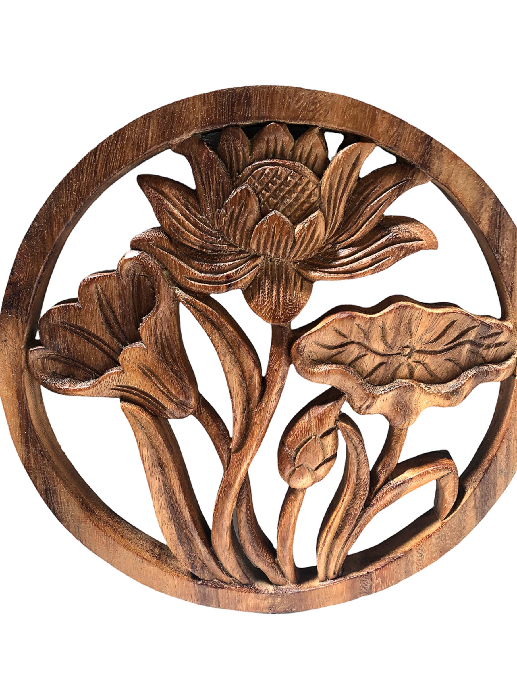 Lotus Flower , Wall Hanging,wall Art ,wood Wall Decoration, Tree Decor ...