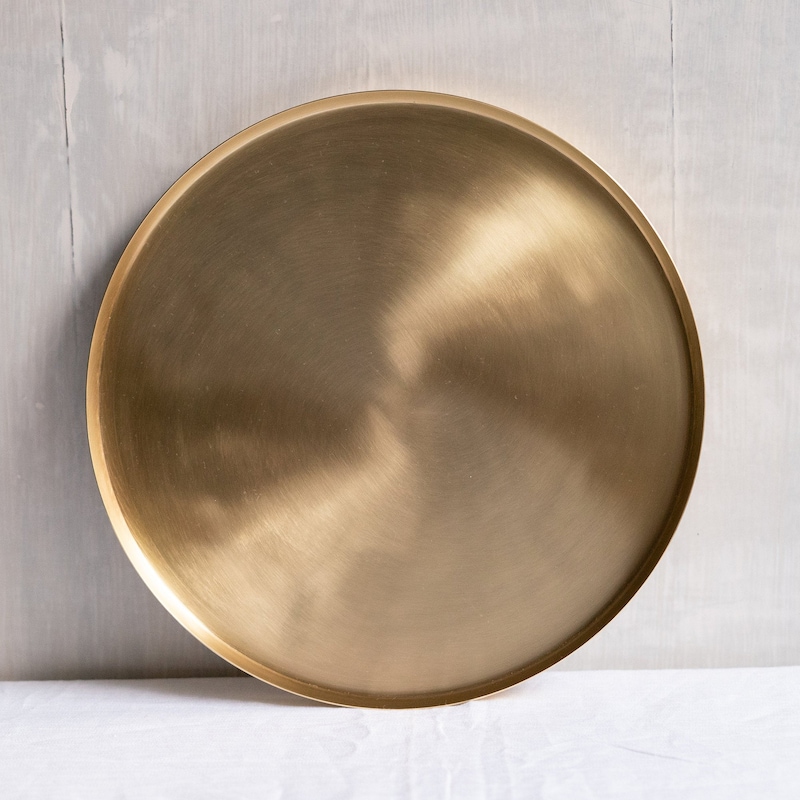 Round Metal Tray - Etsy