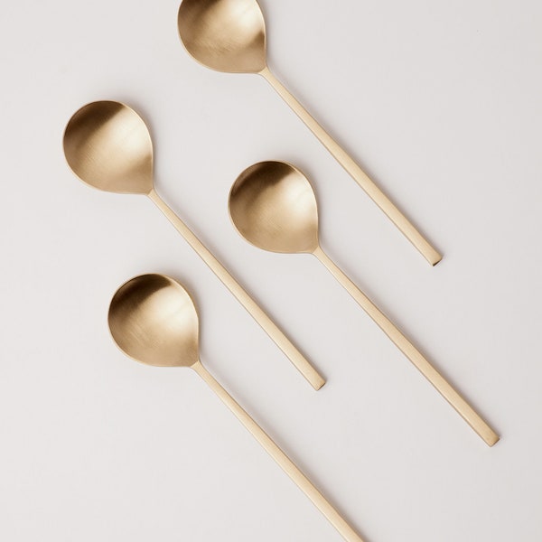 Antique Brass Spoons - Etsy