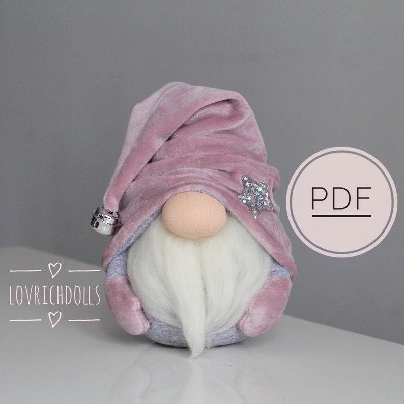 Gnome Sewing Pattern Tutorial Patterns Gonk Instruction Pdf - Etsy