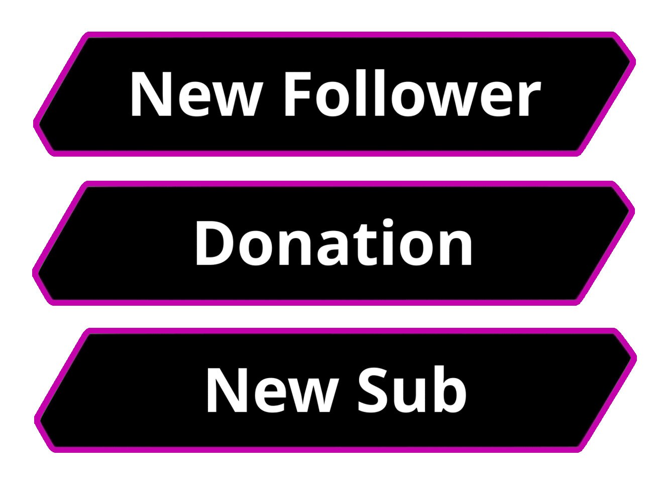 Animated Alerts x3 Simple Clean Stream Alerts for Twitch Donación ...