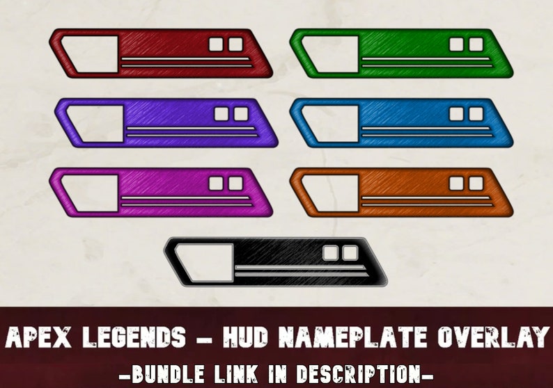 Apex Legends Healthbar HUD Overlay Blue single - Etsy
