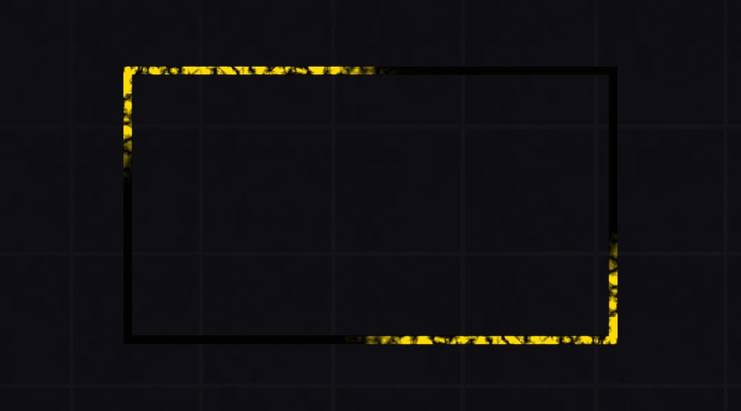 Yellow Lightning Electric Camera Webcam Frame Border Overlay for Stream ...