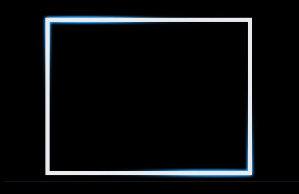 Neon Blue Glow Webcam Twitch Stream Overlay Frame - Etsy