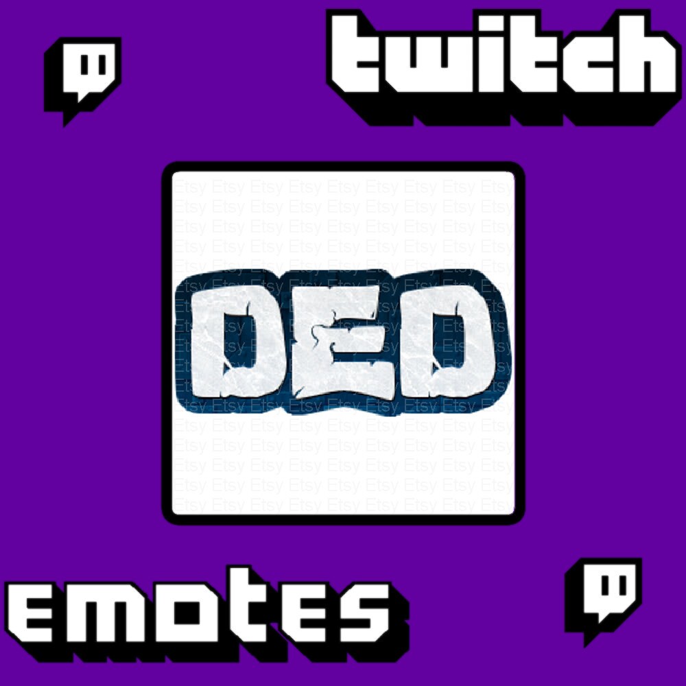Dead / Ded Twitch Stream Emote PNG Transparent - Etsy