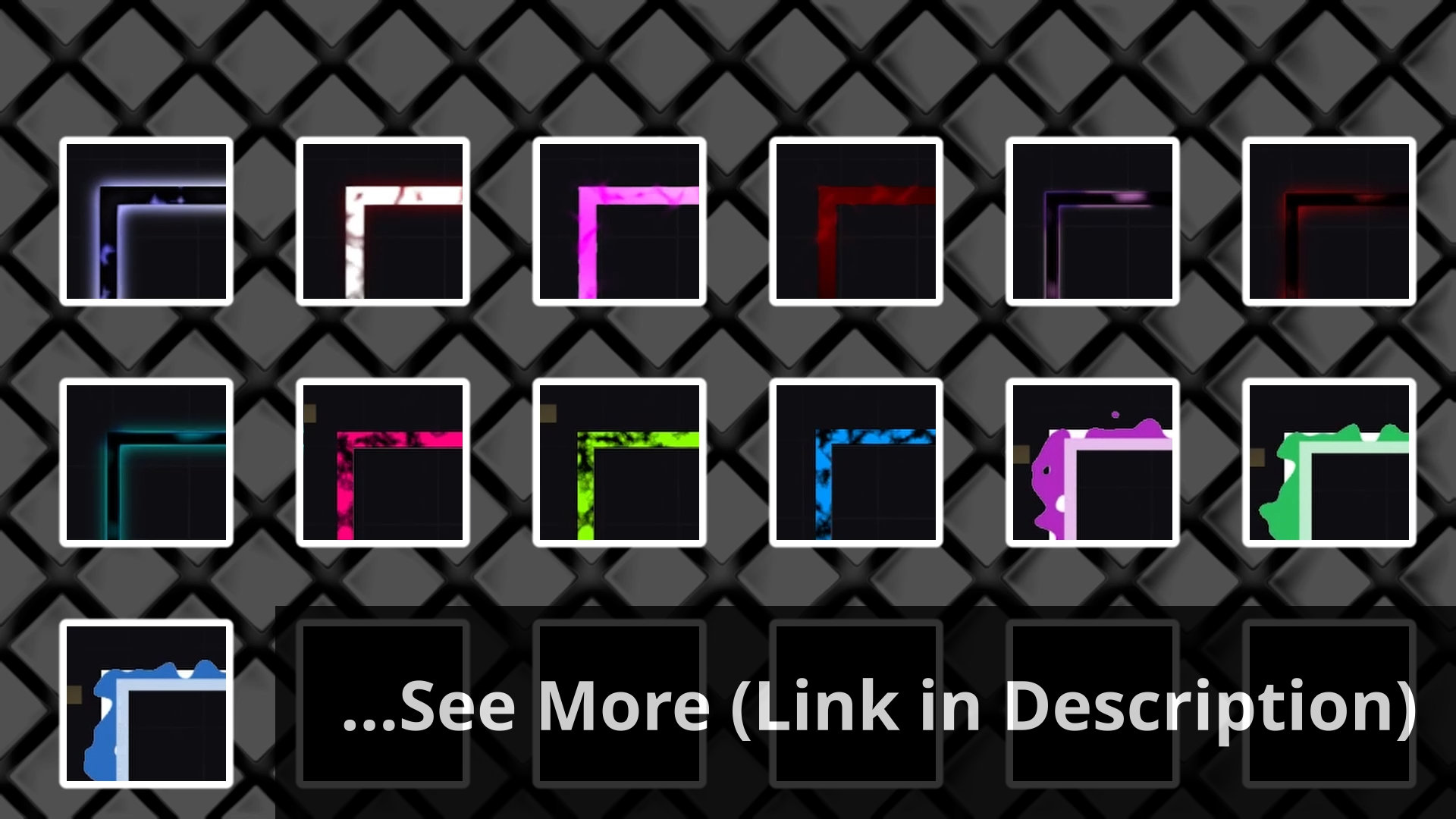 Animated Lightning Electric Camera Webcam Frame Border Overlay for ...