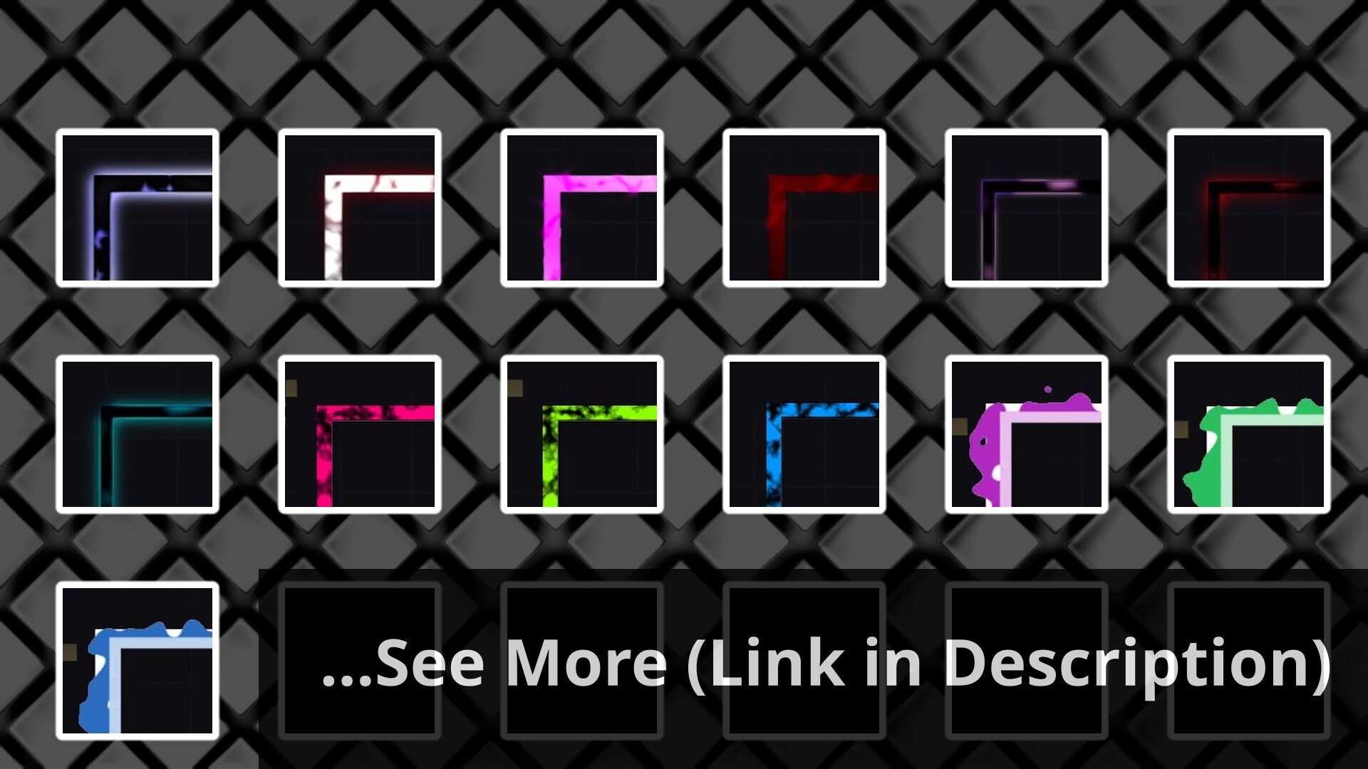 Animated Lightning Electric Camera Webcam Frame Border Overlay for ...