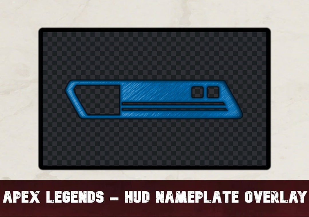 Apex Legends Healthbar HUD Overlay Blue single - Etsy