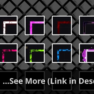 Animated Lightning Electric Camera Webcam Frame Border Overlay for ...