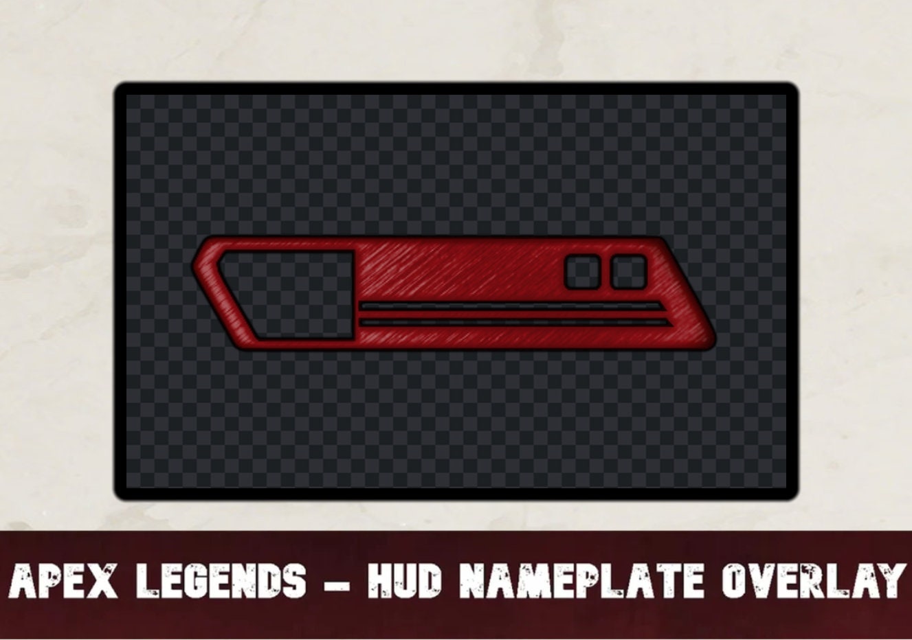 Apex Legends Healthbar HUD Overlay - Red (single) - Etsy