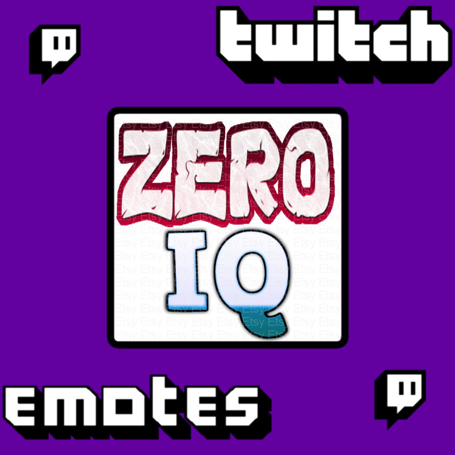Zero IQ Twitch Emote Stream Emote Emoji - Etsy