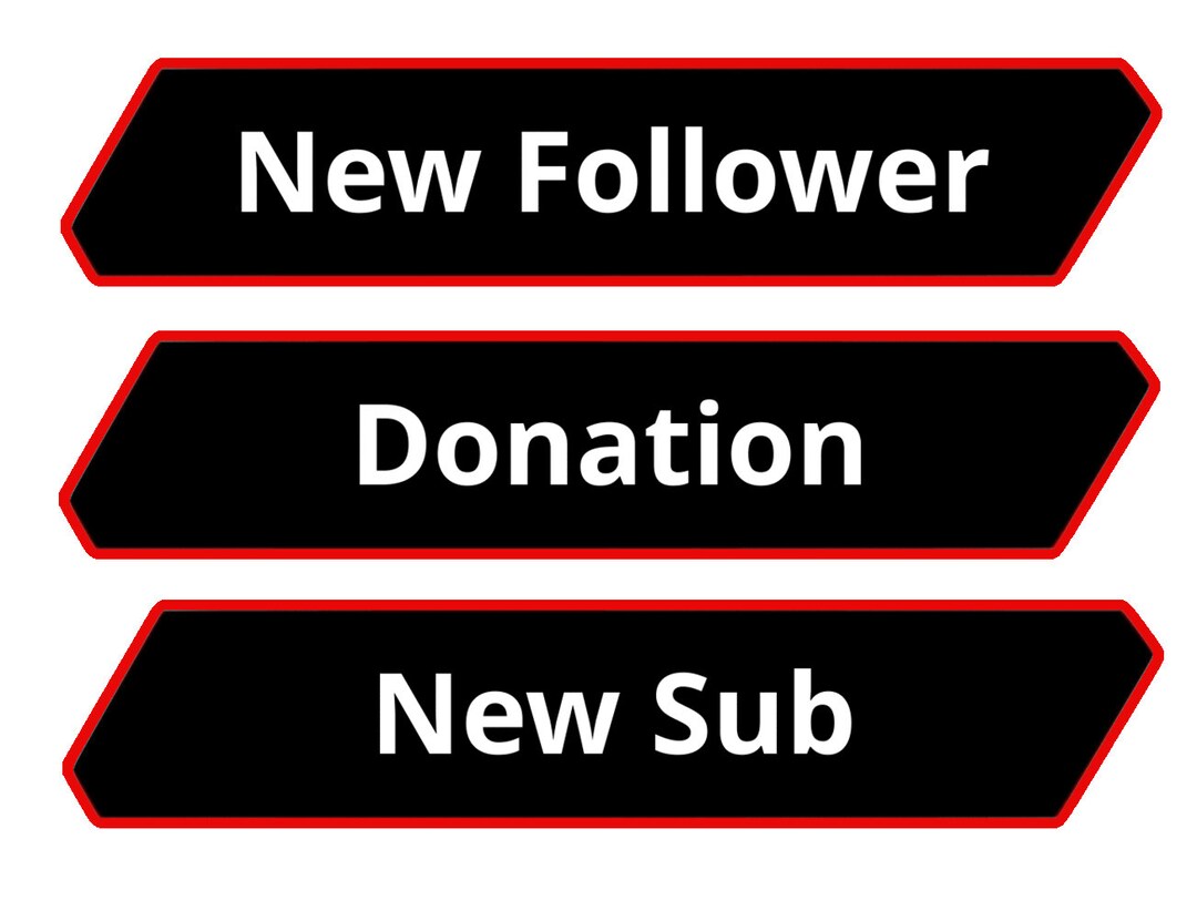 Animated Alerts X3 Webm & Gif Simple Clean Stream Alerts for Twitch ...