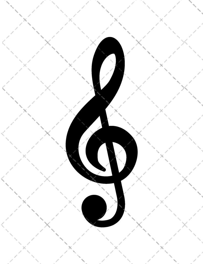 Buy G Clef Music Symbol SVG File Online in India - Etsy