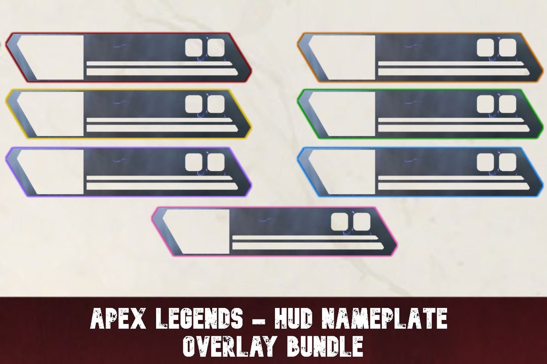 Apex Legends Healthbar R HUD Overlay Bundle - Etsy UK