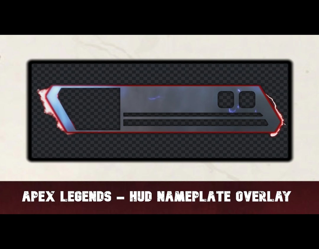 Apex Legends Nameplate Healthbar HUD Overlay Animated - Red - Etsy